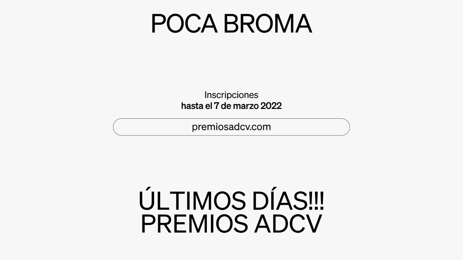 Últimos días de inscripción en la convocatoria de Premios ADCV 2022!! - ADCV